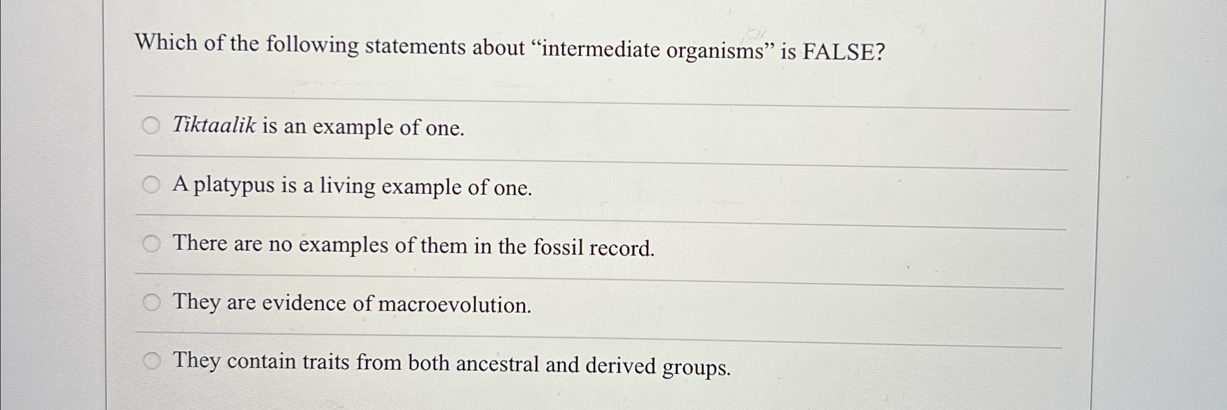 Solved Which of the following statements about "intermediate | Chegg.com