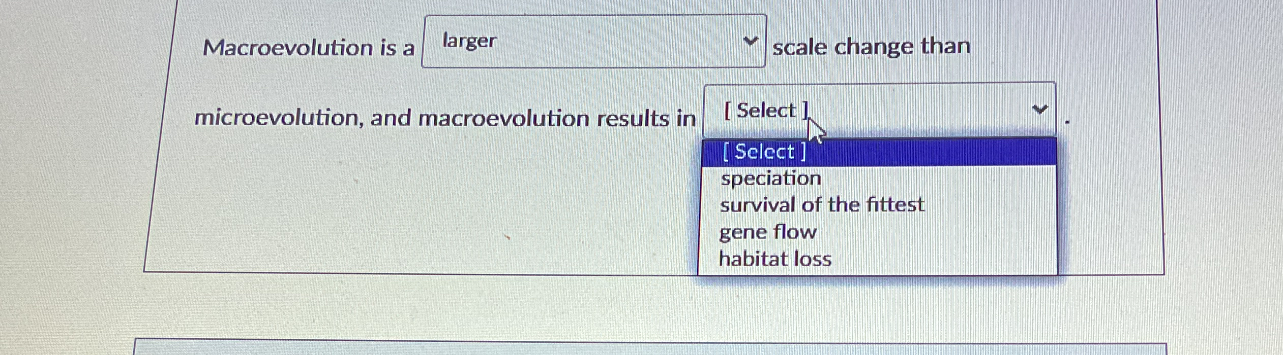 Solved Macroevolution is a ﻿scale change than | Chegg.com