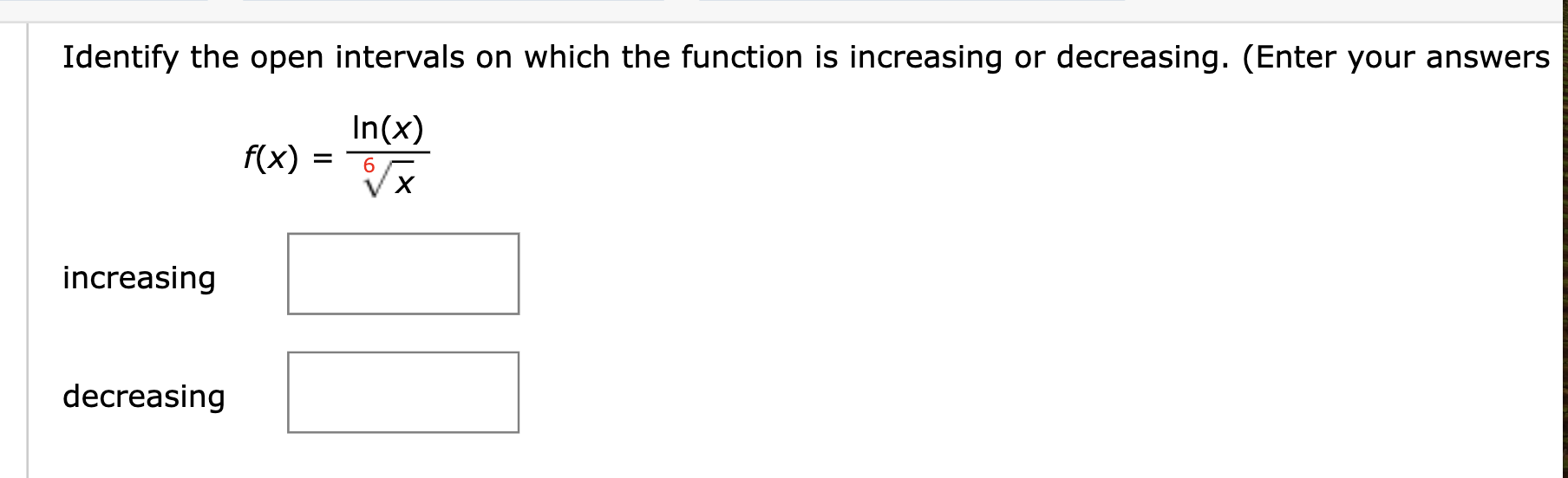 Solved Identify the open intervals on which the function is | Chegg.com