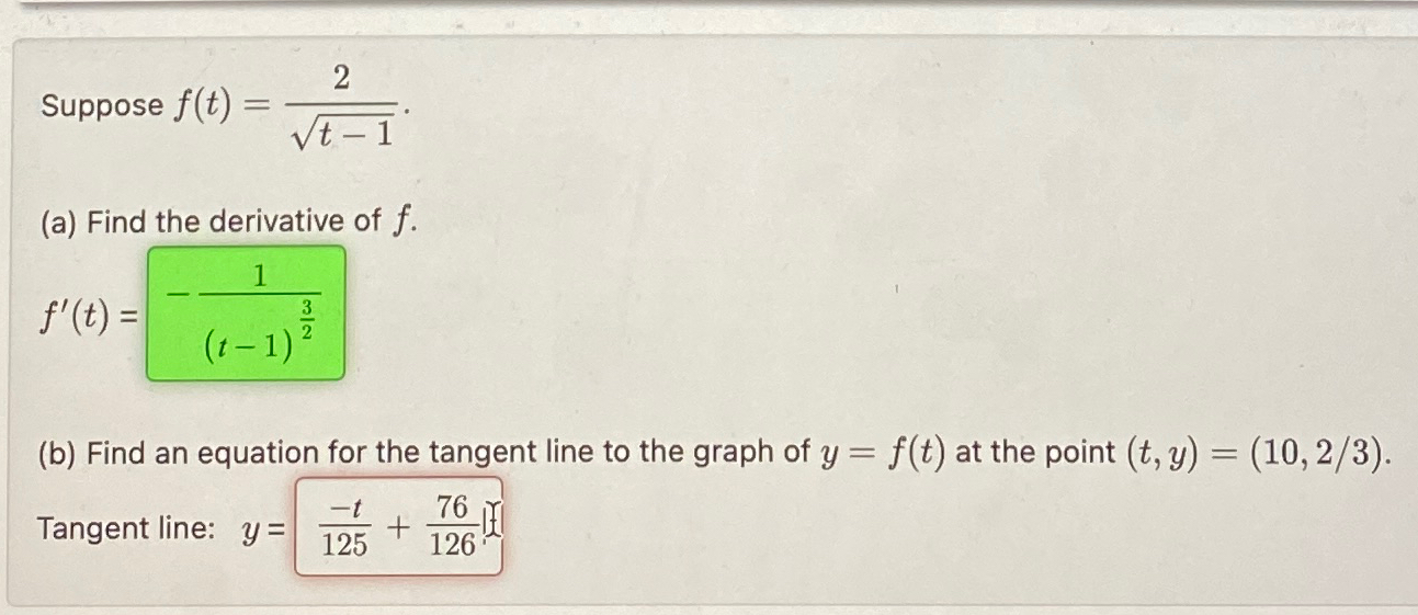 Solved Suppose f(t)=2t-12(a) ﻿Find the derivative of | Chegg.com