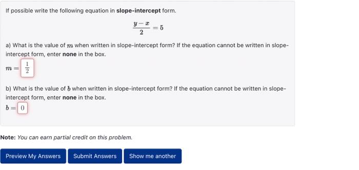 Solved If possible write the following equation in | Chegg.com