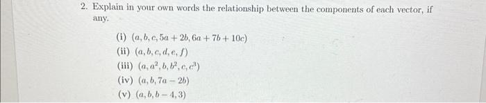 Solved 2. Explain in your own words the relationship between | Chegg.com