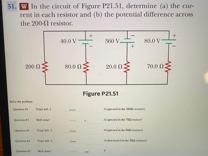 Solved W In the circuit of Figure P21.51, determine (a) the | Chegg.com