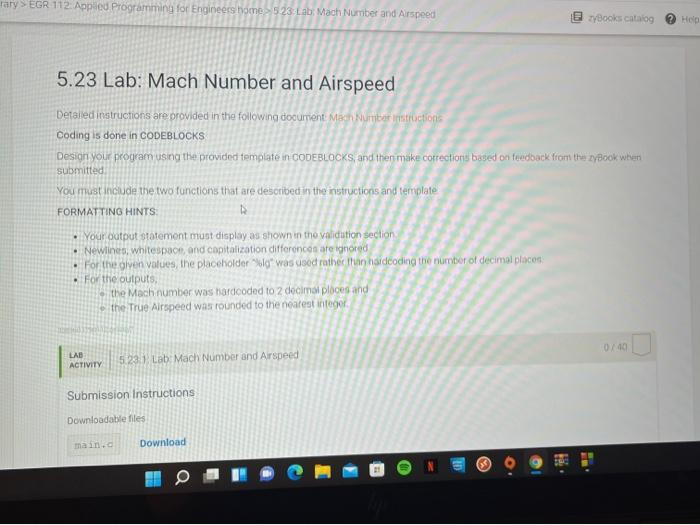 Solved Tary EGR 112 Applied Programming For Engineers Chegg