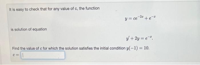 Solved The graph shows the solution to the initial value | Chegg.com
