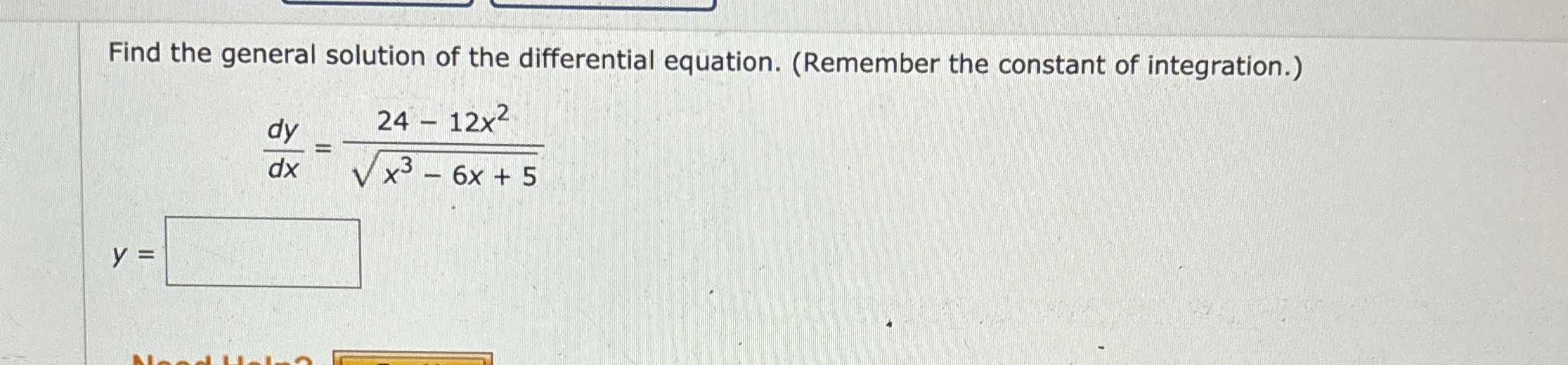 Solved Find the general solution of the differential | Chegg.com