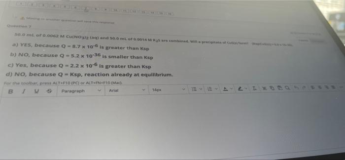 Solved 500 ml of 0.0062 M CUNO2 ta) and so mL of .0014 | Chegg.com