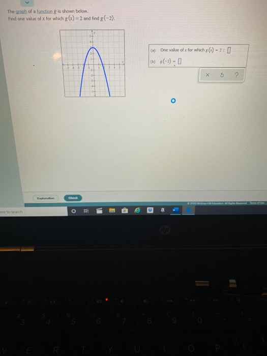 Solved The graph of a function g is shown below. Find one | Chegg.com