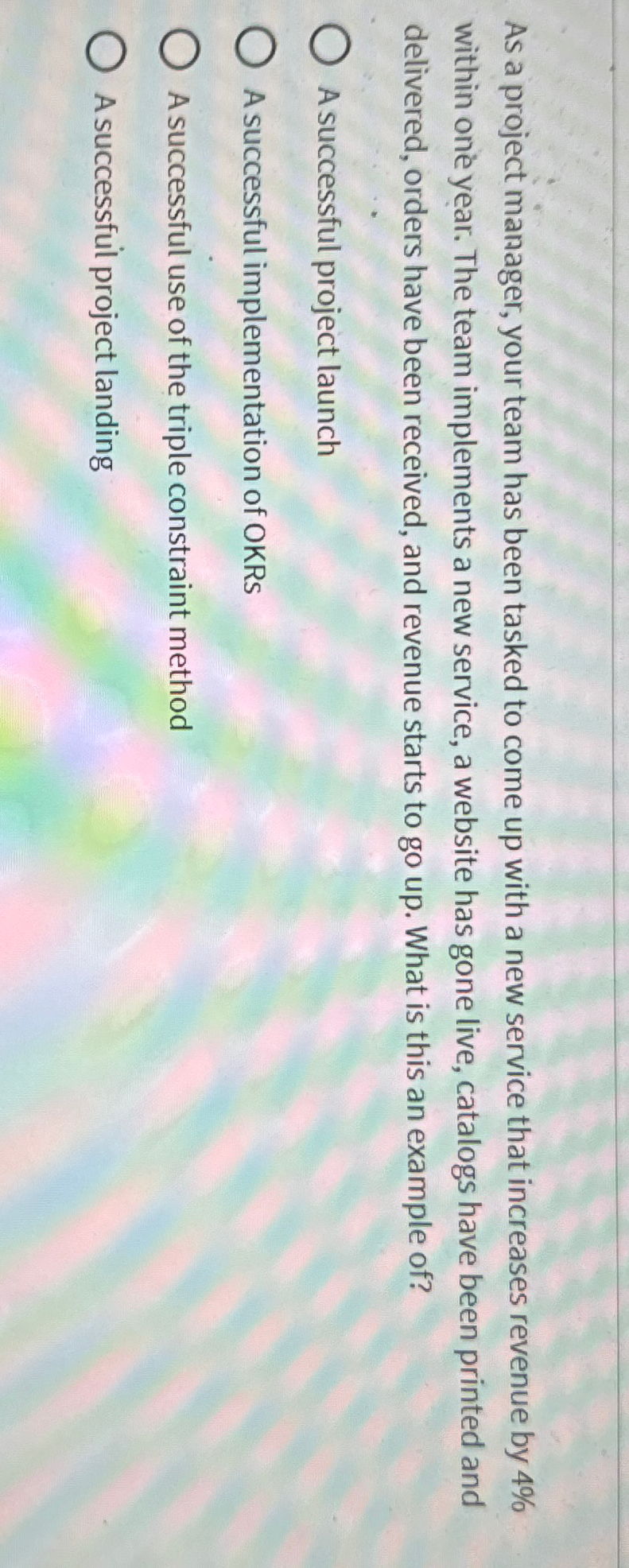 Solved As a project manager, your team has been tasked to | Chegg.com