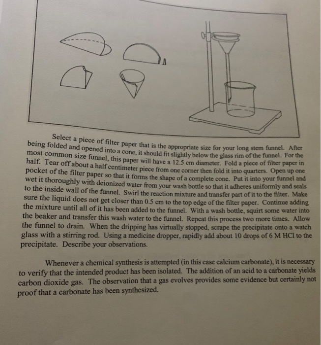 Solved Experiment 2 Separation of Mixtures early filtration | Chegg.com