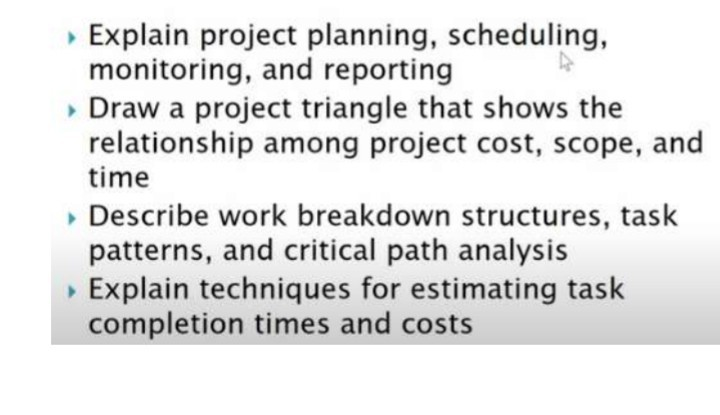 Solved Explain project planning, scheduling, monitoring, and | Chegg.com