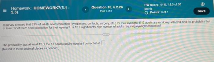 Solved Question 21, 5.2.32 Homework: HOMEWORK7(5.1 - 5.3) HW | Chegg.com