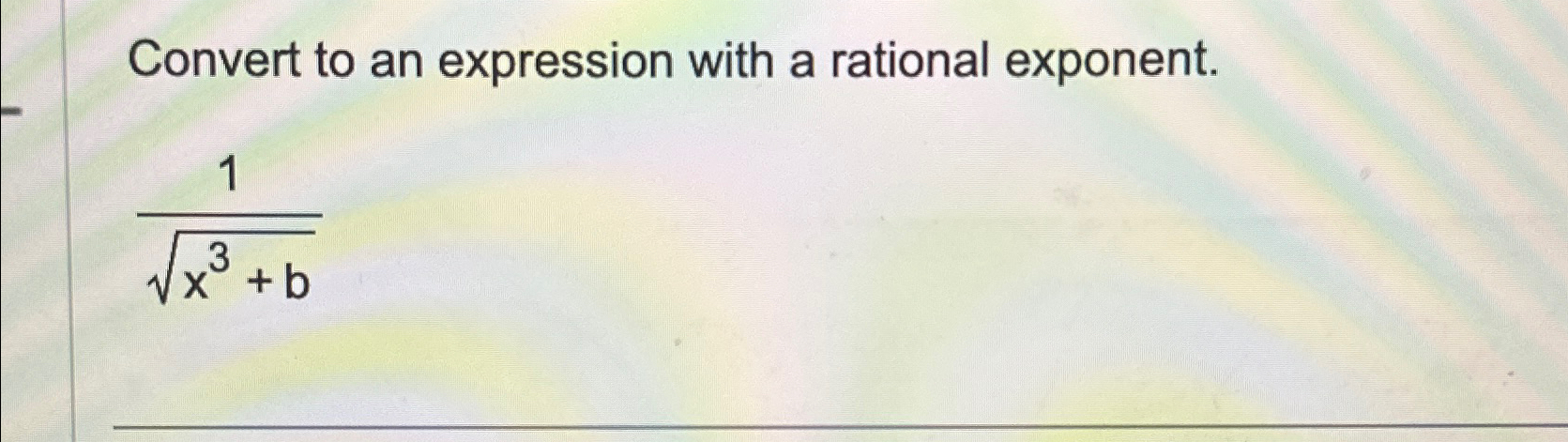 Solved Convert to an expression with a rational | Chegg.com