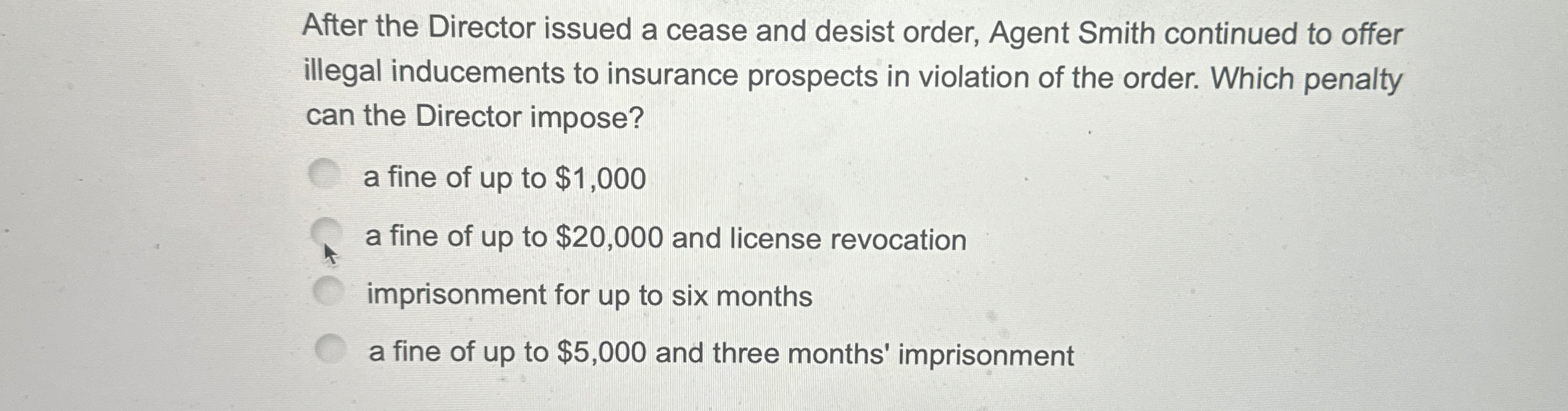 Solved After the Director issued a cease and desist order, | Chegg.com