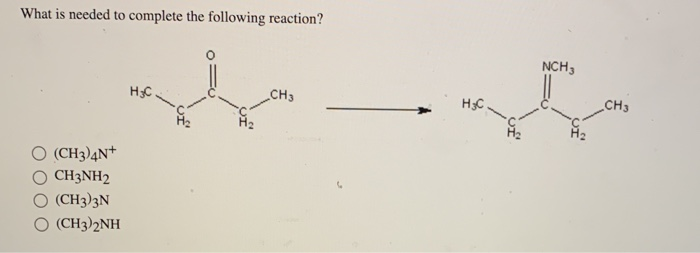 Solved What is needed to complete the following reaction? | Chegg.com