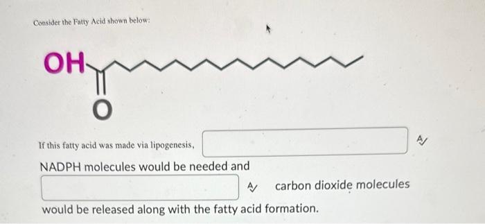 Solved Consider the Fatty Acid shown below: If this fatty | Chegg.com