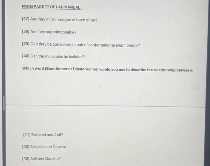 Solved 37-43 all same question( answers can be a simple yes | Chegg.com