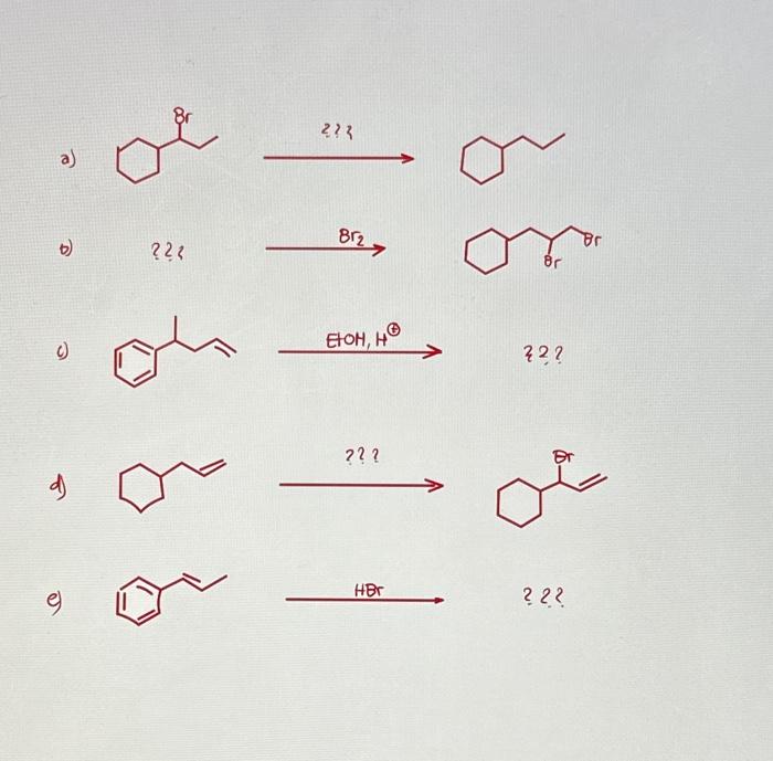 Solved 4. Fill in the missing products, starting materials | Chegg.com