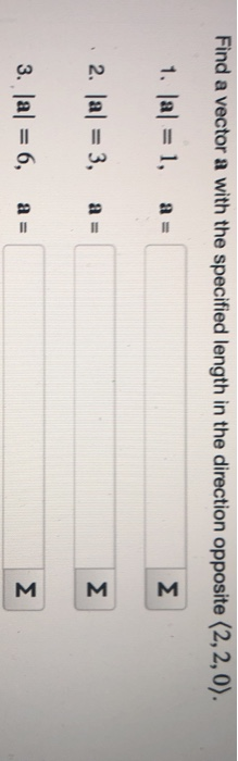 Solved Find a vector a with the specified length in the | Chegg.com