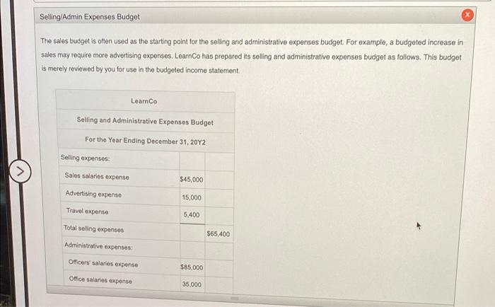 solved-selling-admin-expenses-budget-the-sales-budget-is-chegg