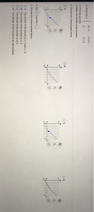 Solved 5x6 3 a. Graph) 2 if x3 Find 2) and 5) c. State the | Chegg.com