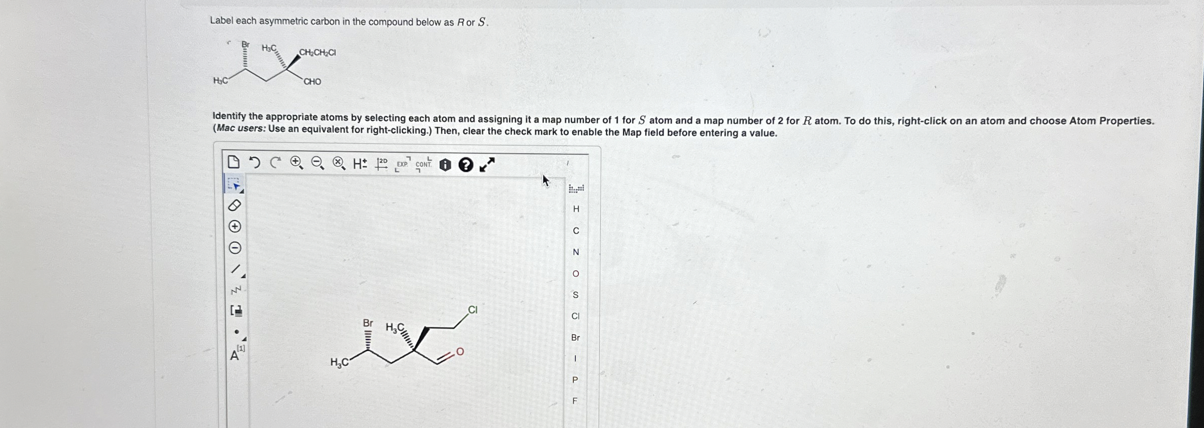Solved Label each asymmetric carbon in the compound below as | Chegg.com