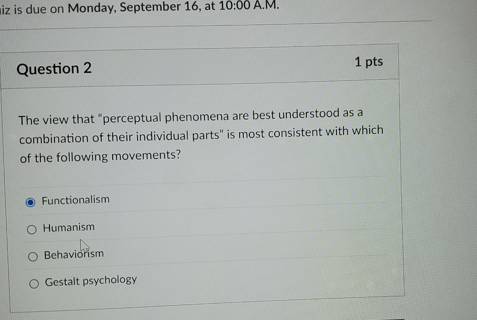 Solved Question 2The view that "perceptual phenomena are | Chegg.com