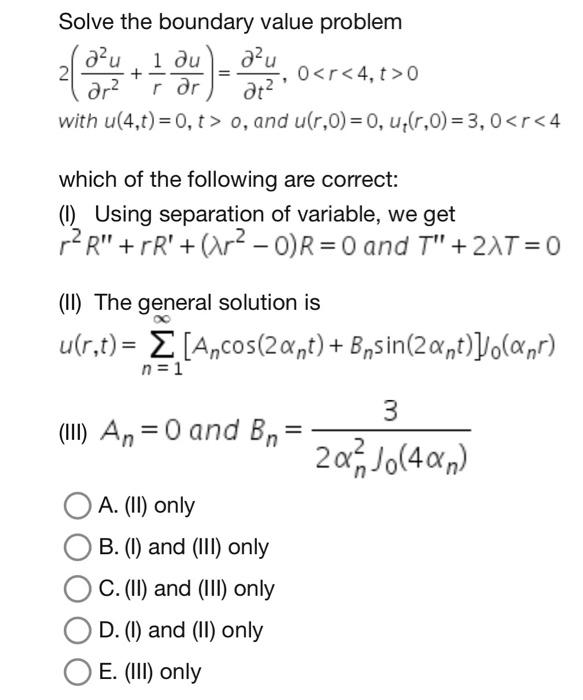 Solve the boundary value problem | Chegg.com