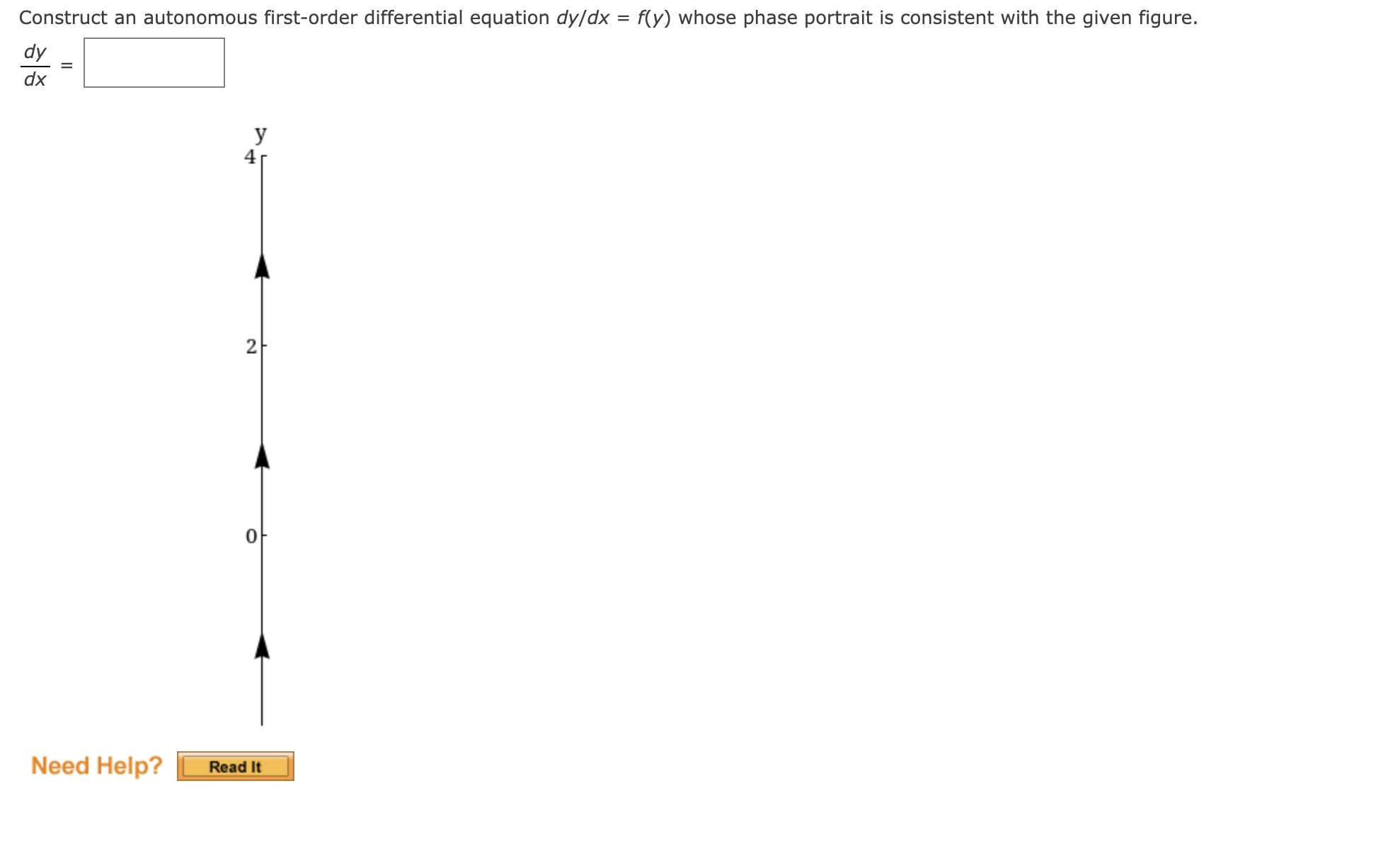 Solved Construct an autonomous first-order differential | Chegg.com