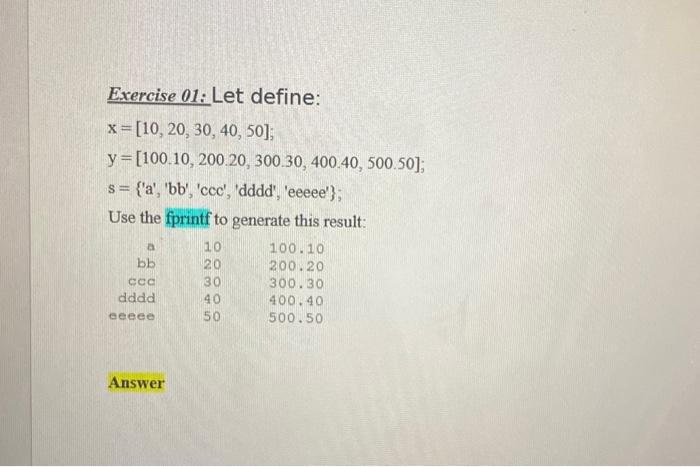 Solved Exercise 01: Let define: | Chegg.com