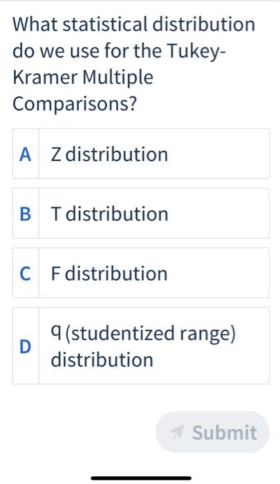 Solved What statistical distribution do we use for the | Chegg.com