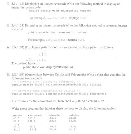 Solved 5.3 / 163) Displaying an integer reversed) Write the | Chegg.com