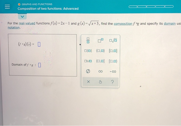 Solved = GRAPHS AND FUNCTIONS Composition of two functions: | Chegg.com