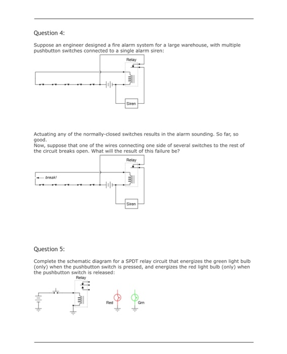 Solved Question 2: What will happen when the pushbutton | Chegg.com