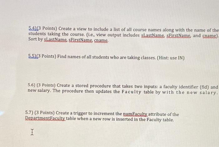 Solved Question 5 (Total 20 Points)SOL Queries: Given the | Chegg.com
