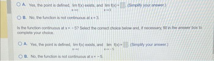 Solved Determine whether or not the function is continuous | Chegg.com