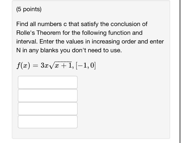 Solved Find all numbers c that satisfy the conclusion of | Chegg.com