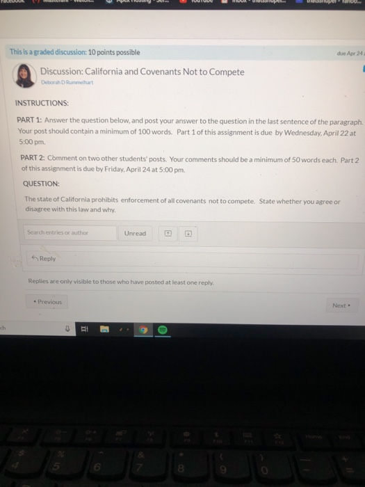 Solved This is a graded discussion: 10 points possible | Chegg.com