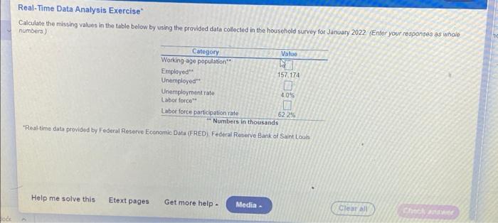 Solved Real-Time Data Analysis Exercise Calculate the | Chegg.com