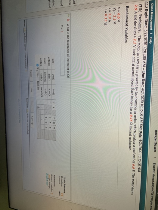 Solved theExpertTA.com Student: ahmed.alsiyabl7058 | Chegg.com