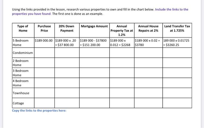Using the links provided in the lesson, research | Chegg.com