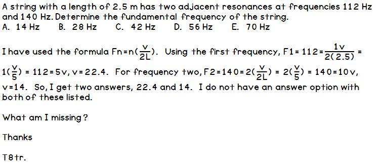 Solved A string with a length of 2.5 m has two adjacent | Chegg.com