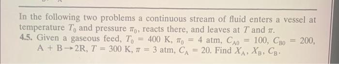 Solved In the following two problems a continuous stream of | Chegg.com