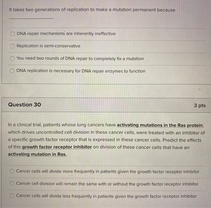 Solved It takes two generations of replication to make a | Chegg.com