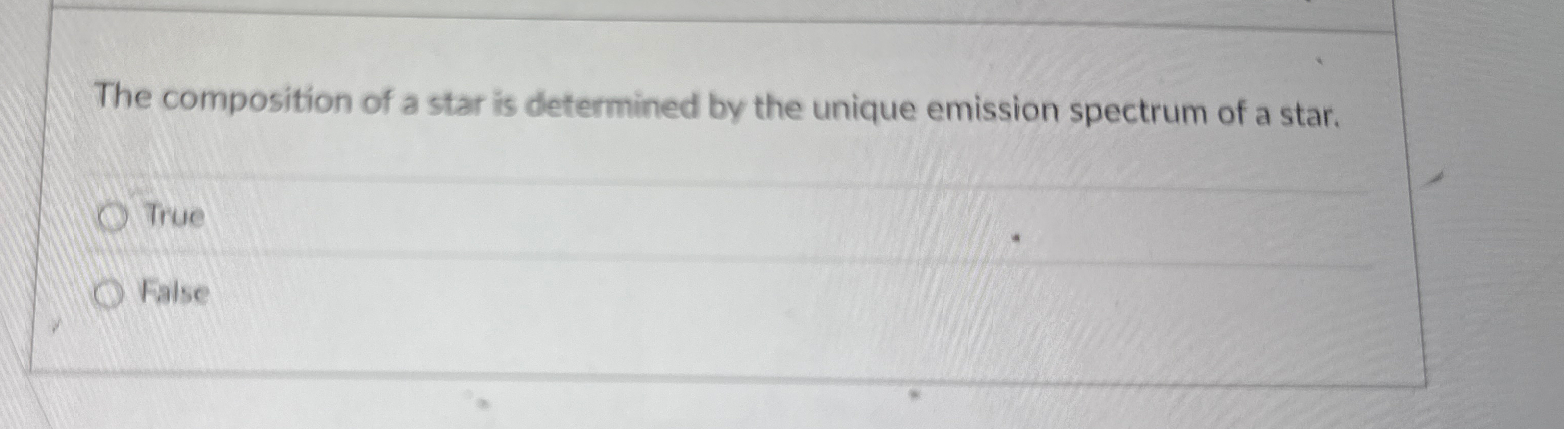 Solved The composition of a star is determined by the unique | Chegg.com