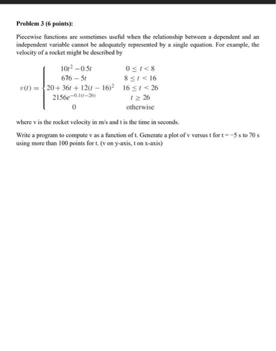 Solved Piecewise functions are sometimes useful when the | Chegg.com