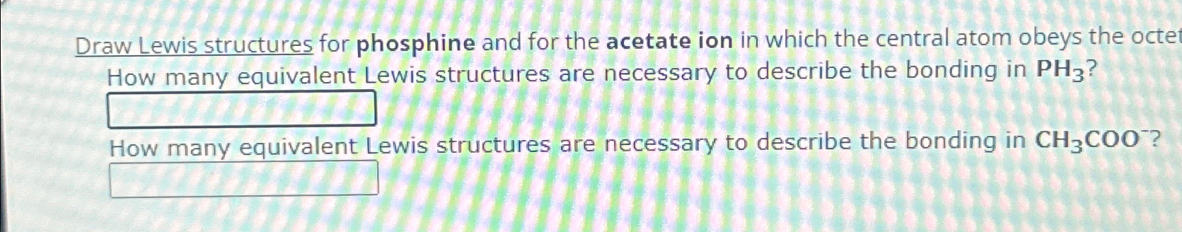 Solved Draw Lewis structures for phosphine and for the | Chegg.com