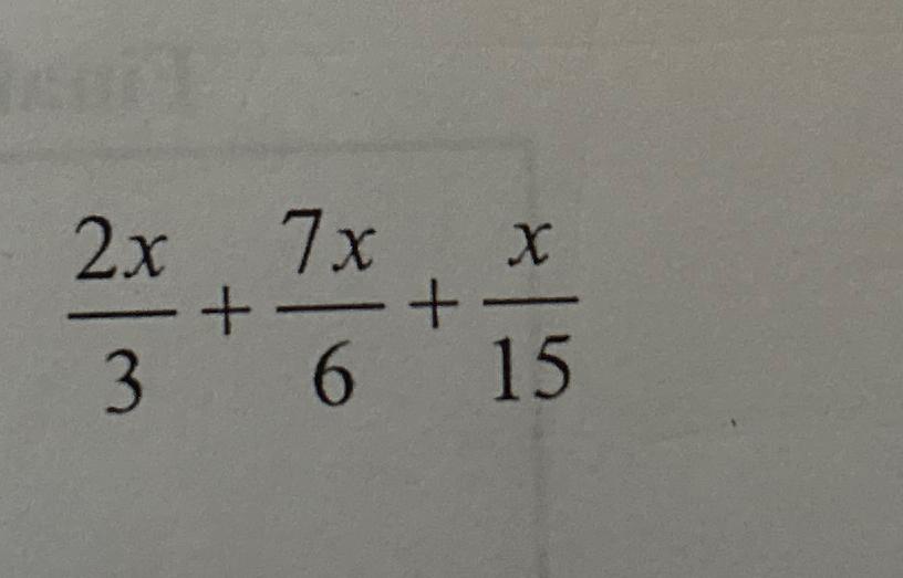 Solved 2x3 7x6 x15 Chegg