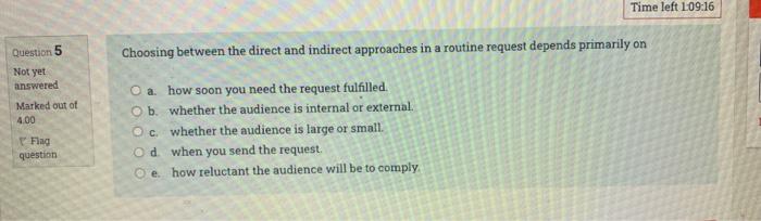 Solved Question 1 Most routine informative messages have a | Chegg.com