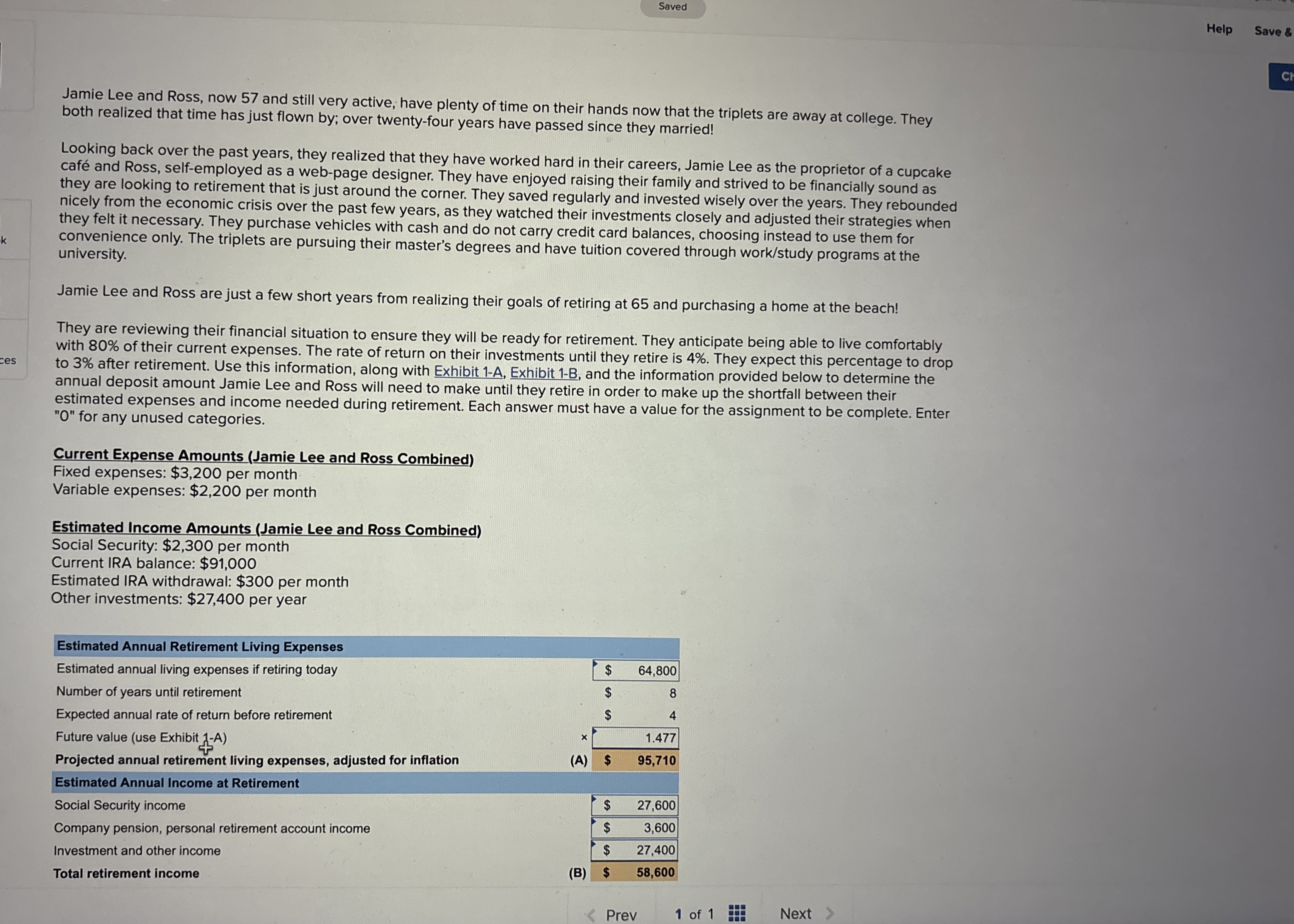Solved Jamie Lee and Ross, now 57 ﻿and still very active, | Chegg.com